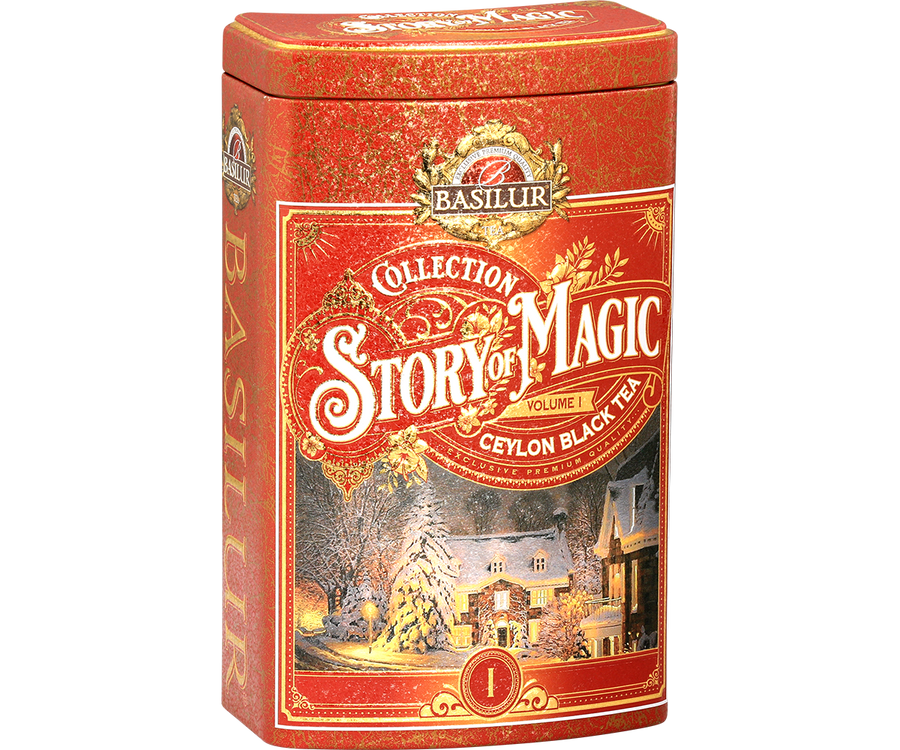 Basilur Story of magic Ceylon Black Tea 85g metal caddy – LanaNova.Store